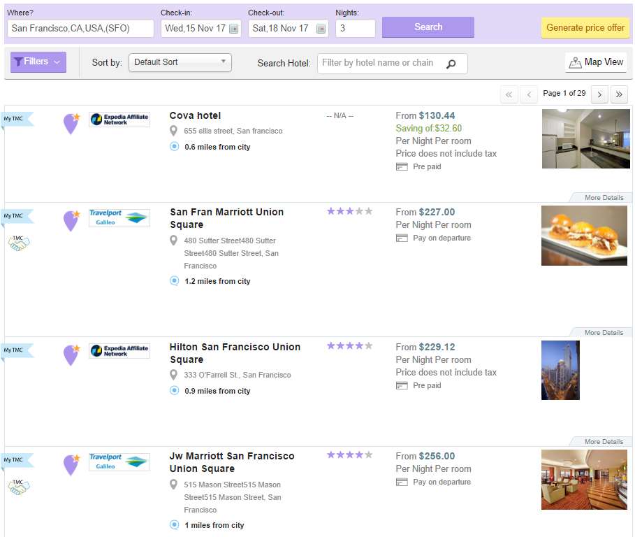 Hotel Search Results – ATRIIS